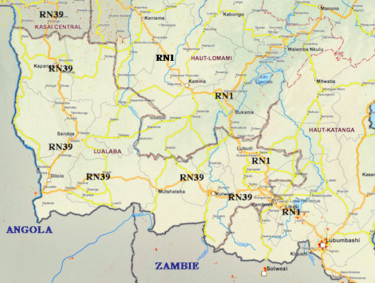 Provinces du Corridor de Lobito : le Lualaba en RDC. 2. Le transport
